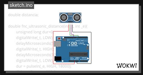 Sensor De Distancia Wokwi ESP32 STM32 Arduino Simulator