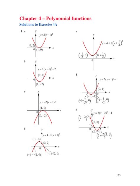 Cambridge Methods 3and4 Chapter 4 Polynomials Solutions Pdf Algebra Applied Mathematics