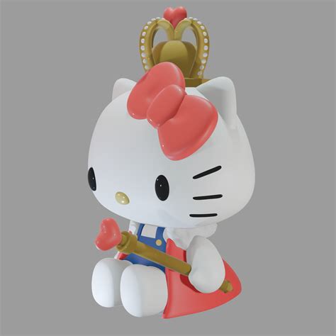 Stl File Hello Kitty Queen 👋 ・3d Printable Design To Download・cults