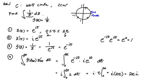 solved 2 3pts in class we showed that ∫cz1dz 2πi where c