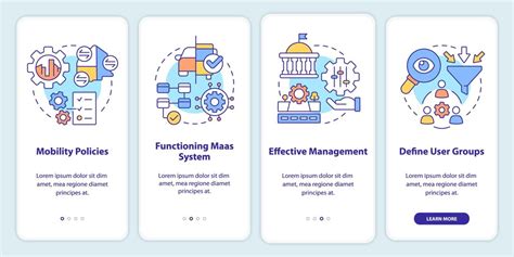 Premium Vector Maas Introduction Components Onboarding Mobile App Screen