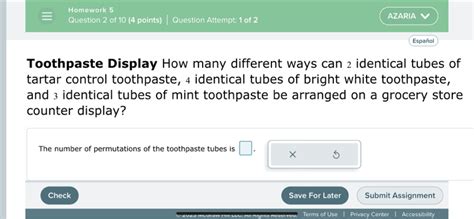 Toothpaste Display How Many Different Ways Can 2 Identical Tubes Of