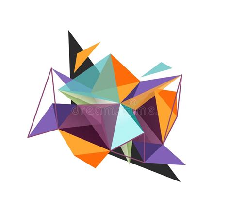 Vector Triangle Abstract Background Low Poly Concept Stock Vector Illustration Of Blue