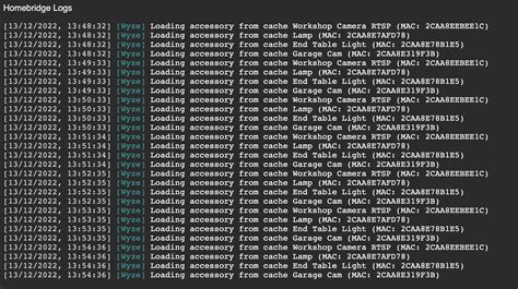 Wyze Plugin Flooding Logs Rhomebridge