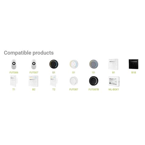 Led Controller Cct 12 24vdc 12a Rf Mi Light Fut035s Lucas Led