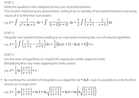 Ib Dp Maths Aa Hl复习笔记5 9 3 Integrating With Partial Fractions 翰林国际教育