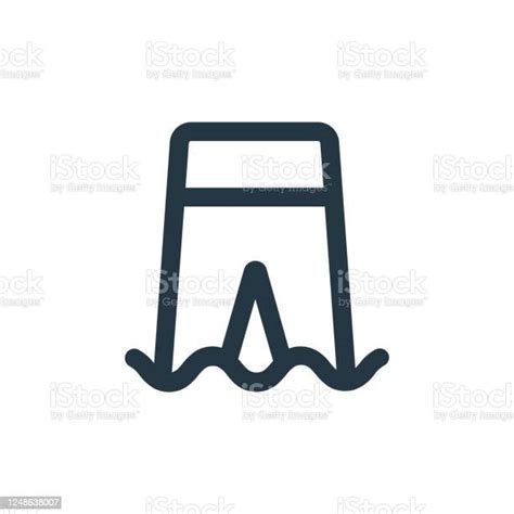 바지 벡터 아이콘 바지 편집 스트로크 웹 및 모바일 앱 로고 인쇄 매체에 사용하기 위한 선형 기호 얇은 선 그림 벡터 격리 된 윤곽선 도면입니다 0명에 대한 스톡 벡터 아트