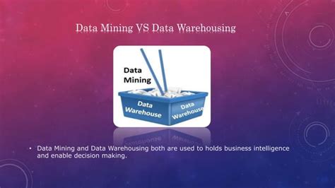 Data Mining and Data Warehouse | PPT
