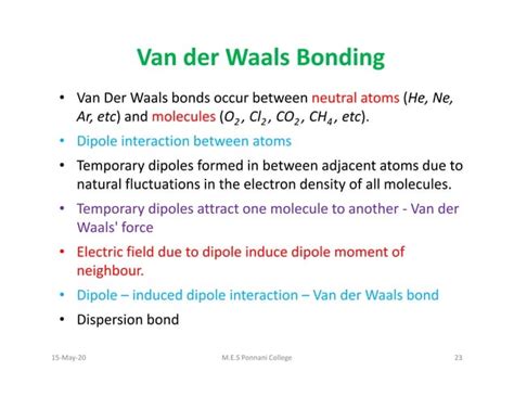 Chemical Bonding And Different Types Of Interactions Pdf Chemistry Science