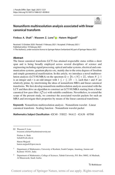 Nonuniform Multiresolution Analysis Associated With Linear Canonical