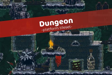 Dungeon Platformer Tileset 2d 環境 Unity Asset Store