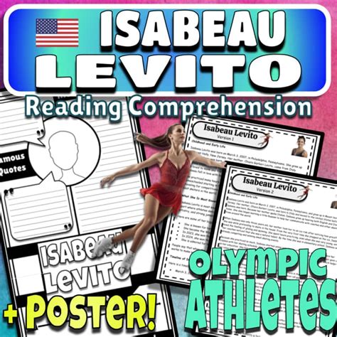 Isabeau Levito Reading Comprehension And Poster Project Olympic Athlete