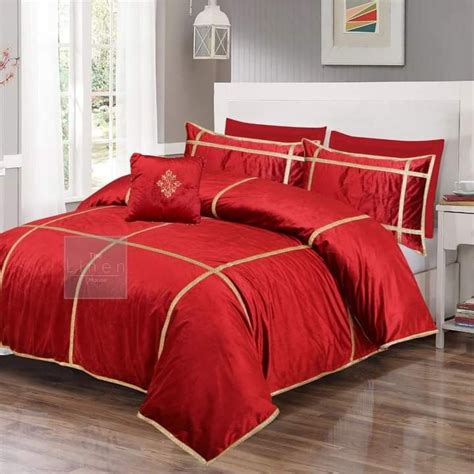 Red Velvet Bed Sheets At Sophie Hoffman Blog