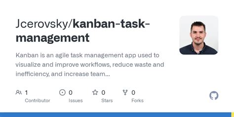 GitHub Jcerovsky Kanban Task Management Kanban Is An Agile Task Management App Used To