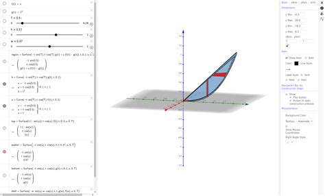 Disk Method Example13a Geogebra Disk Method Example13a Geogebra