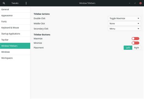 how to move titlebar buttons from right to left xfce manjaro linux