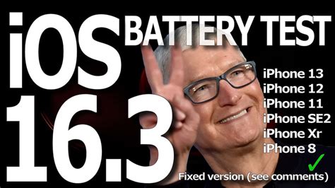 Ios 163 Battery Life Test Surprisingly Great Results Youtube