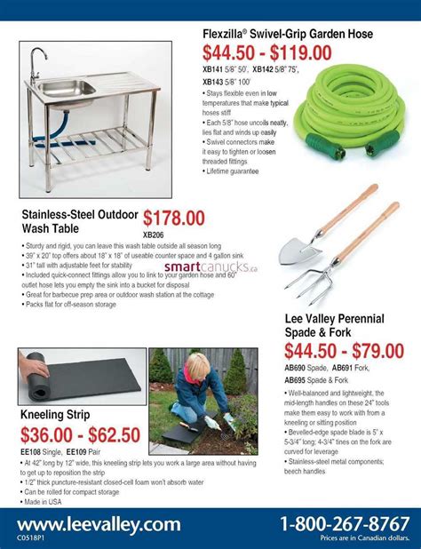 Lee Valley Tools Flyer May 24 To July 4