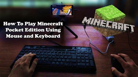 How To Play Minecraft Pocket Edition Using Mouse And Keyboard Mcpe Tutorial Youtube