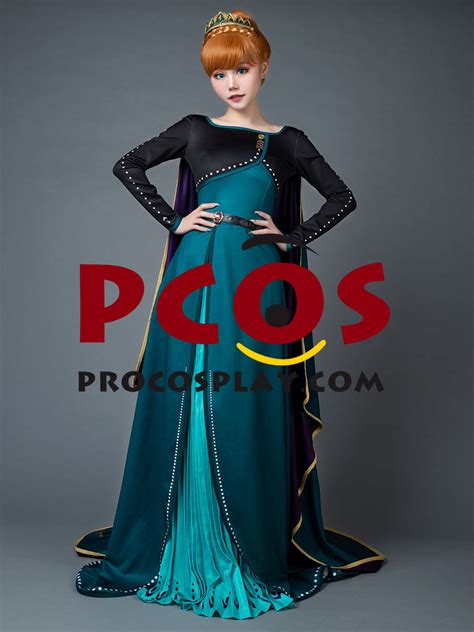 Frozen 2 Anna Princess Queen Dress Cosplay Costume High Quality