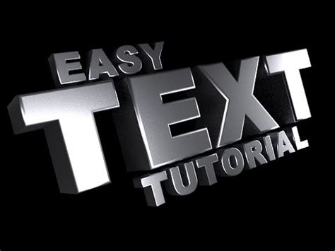 Blender Beginner Tutorial How To Make D Text In Blender YouTube