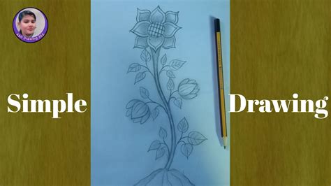 How To Draw A Flower Tree Easy For Beginners YouTube