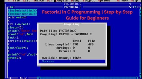 Factorial In C Programming Step By Step Guide For Beginners