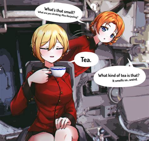 Darjeeling And Orange Pekoe Girls Und Panzer Drawn By Mizzterbii