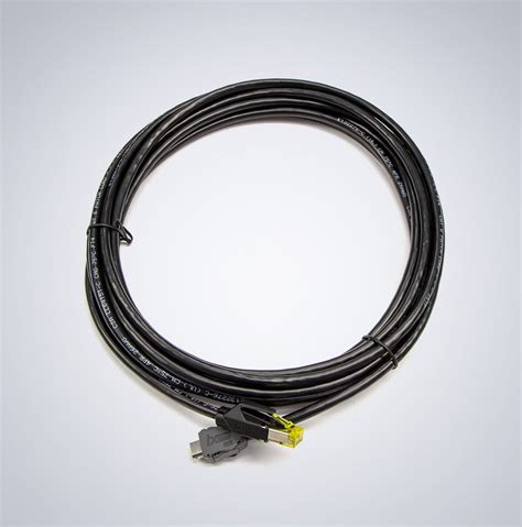 Ix Industrial Ethernet Cat6a Cable 5 0m Black Lucid Vision Labs