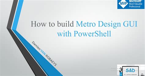 Video How To Use WPF With Powershell And Create Metro Design GUI Syst Deploy