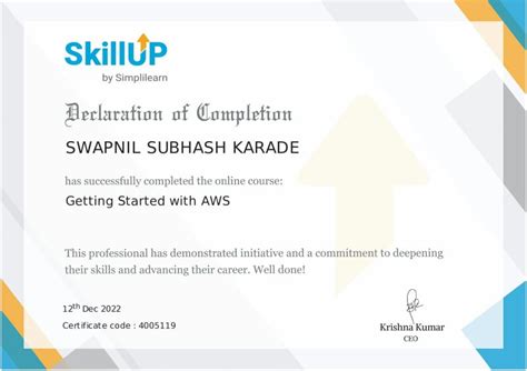 swapnil karade on linkedin awscertified cloudcomputing