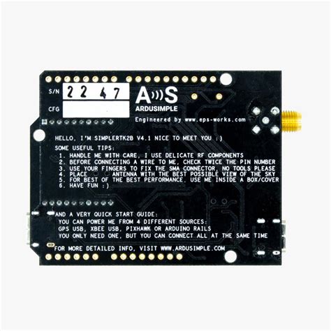 SimpleRTK2B Pro ZED F9P Penerima GPS RTK Multiband ArduSimple