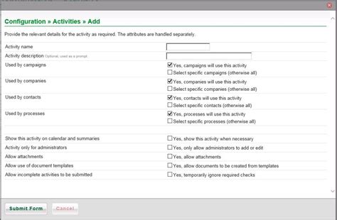 config activities prelude software help