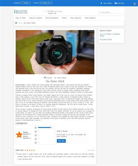 CS Cart Resistor Theme Responsive Template WebKul