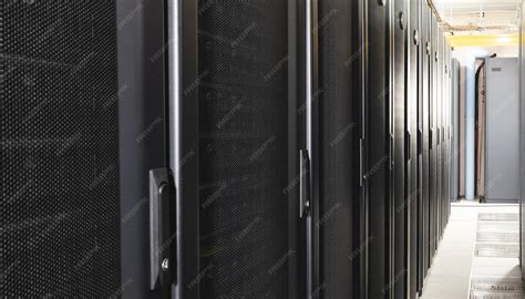 Premium Photo Data Center With Multiple Rows Of Fully Operational Server Racks Modern Cloud