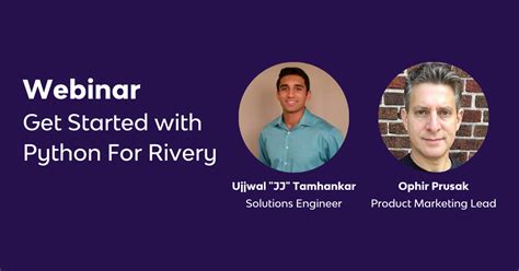 getting started with python for rivery webinar rivery