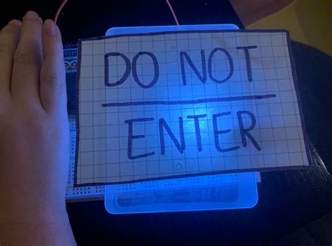 Do Not Enter Arduino Leonardo Led Photo Resistance Reminder Light 5