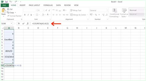 Excel Count Function Excel Counta Function