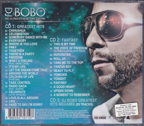 Dj Bobo ‎the Ultimate Collectors Edition 3cd Greatest Hits Fantasy