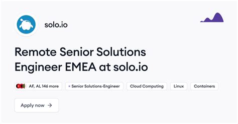 Hiring Senior Solutions Engineer Emea • Remote Work From Home Himalayas