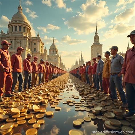 Labor Inequality Stable Diffusion Online