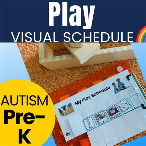 Free Time Play Visual Schedule For Autism And Special Education Made By