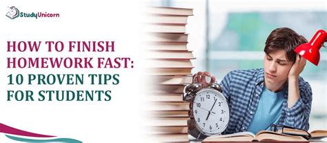 How To Finish Homework Fast 10 Proven Tips 2026