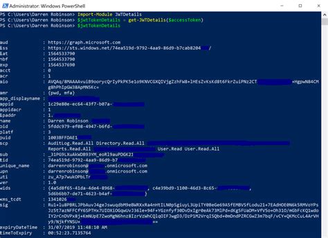 Jwtdetails Powershell Module For Decoding Jwt Access Tokens With Readable Token Expiry Time