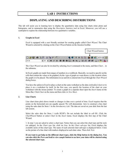 STATISTICS 151 LAB 1 INSTRUCTIONS