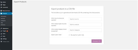 How To Export Woocommerce Products And Categories To Csv Or Excel