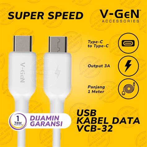 Jual V Gen Kabel Data Vcb Type C To Type C Shopee Indonesia