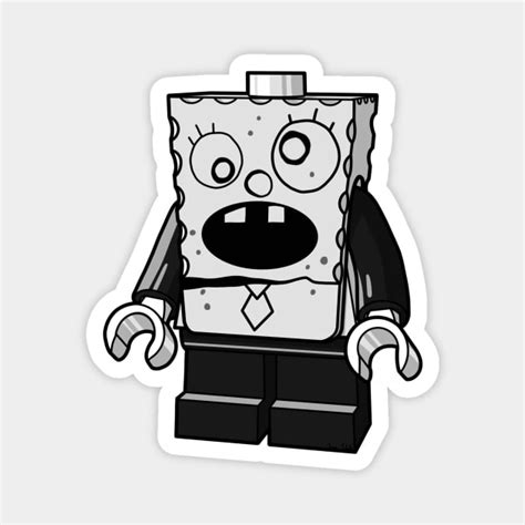 Lego Doodlebob Spongebob Magnet Teepublic