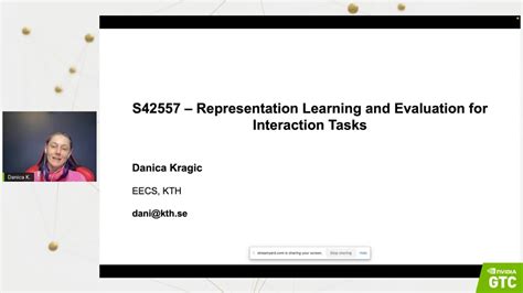 Representation Learning And Evaluation For Interaction Tasks Gtc Digital Spring 2022 Nvidia