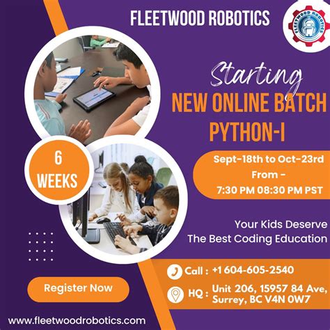 fleetwood robotics on linkedin python onlinecourse coding